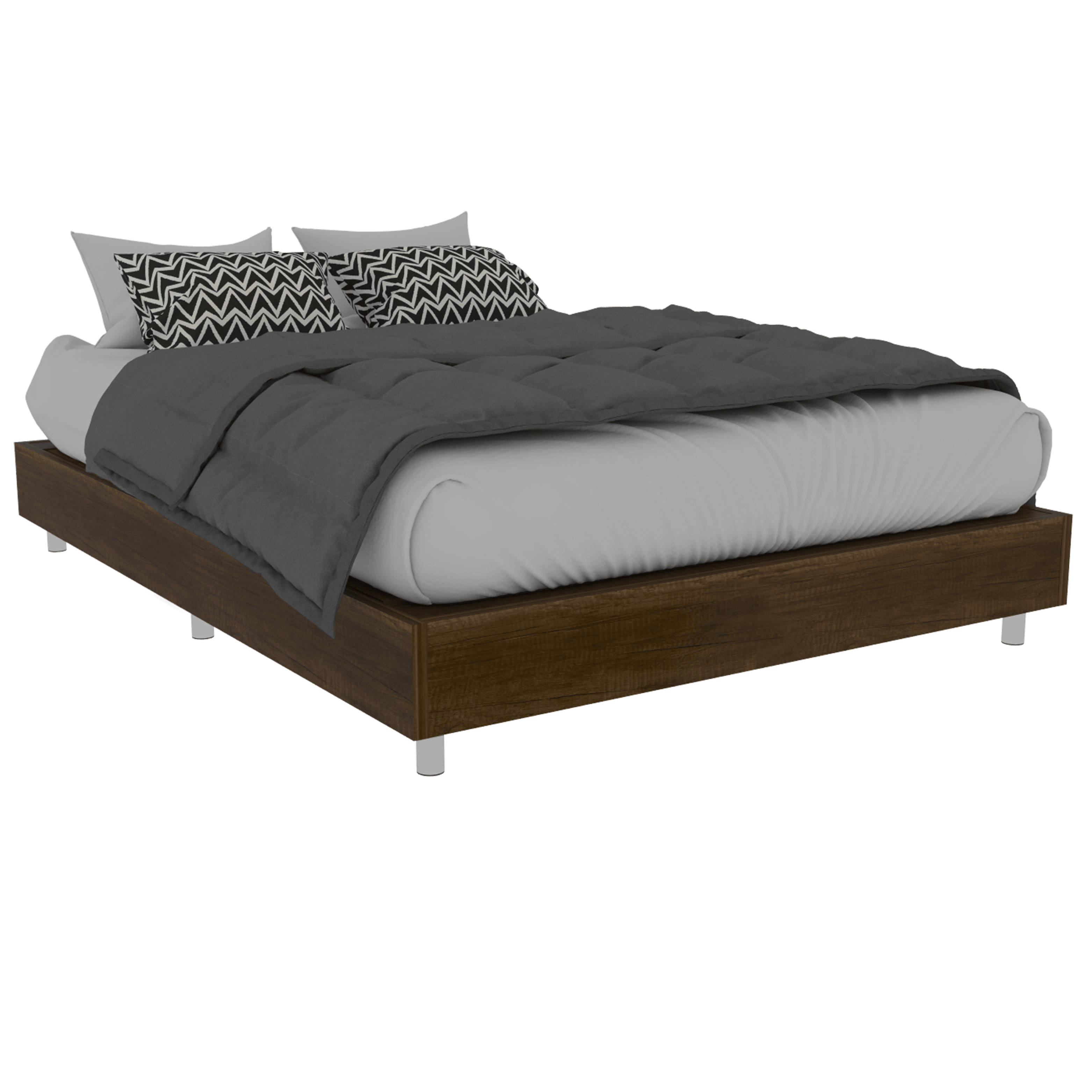 BASE CAMA DOBLE CONFORT, COBRE, INCLUYE TENDIDO DE TABLAS IDEAL ...
