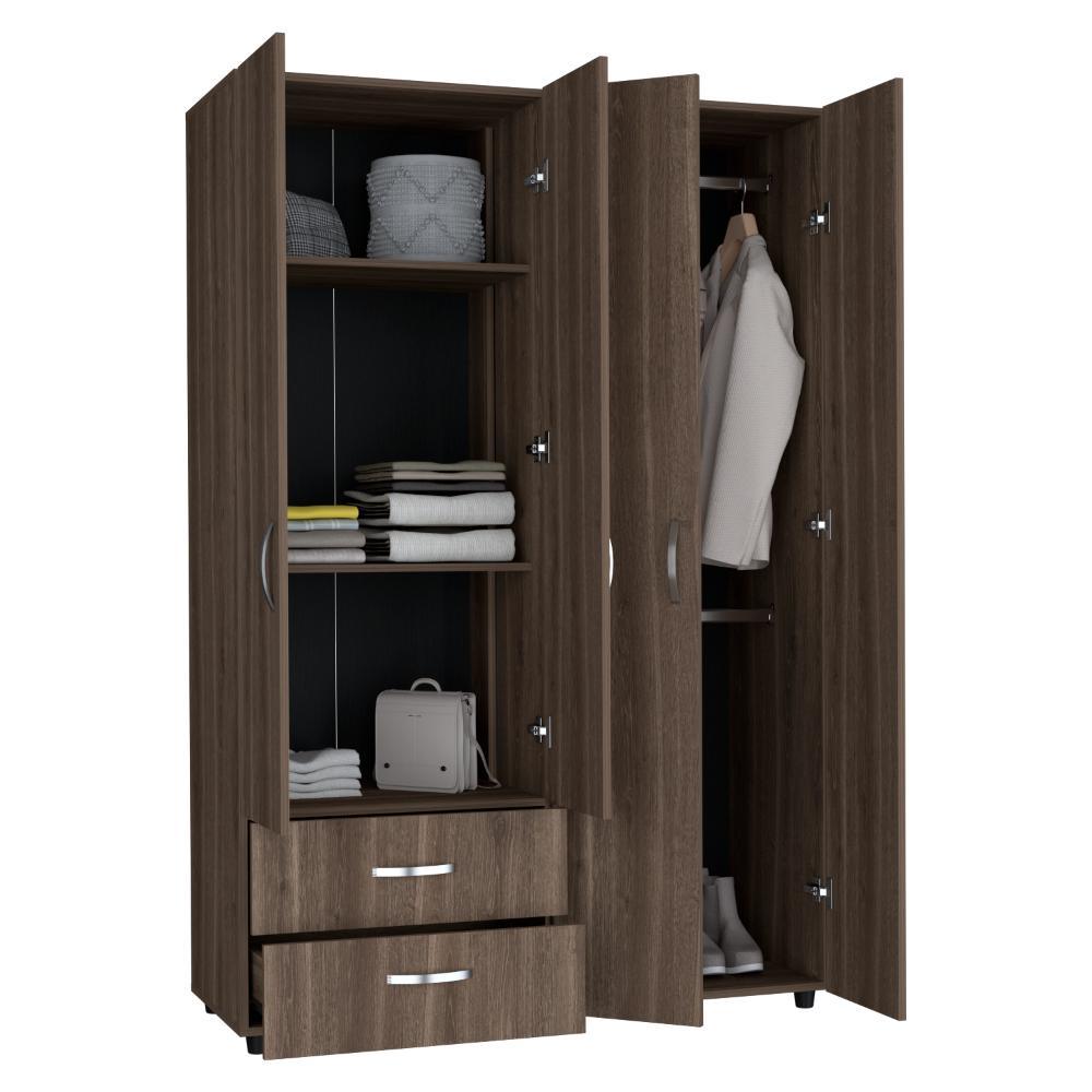 CLOSET ARKOLA, MILAN Y WENGUE, CON DOS CAJONES ORGANIZADORES Y CUATRO ...