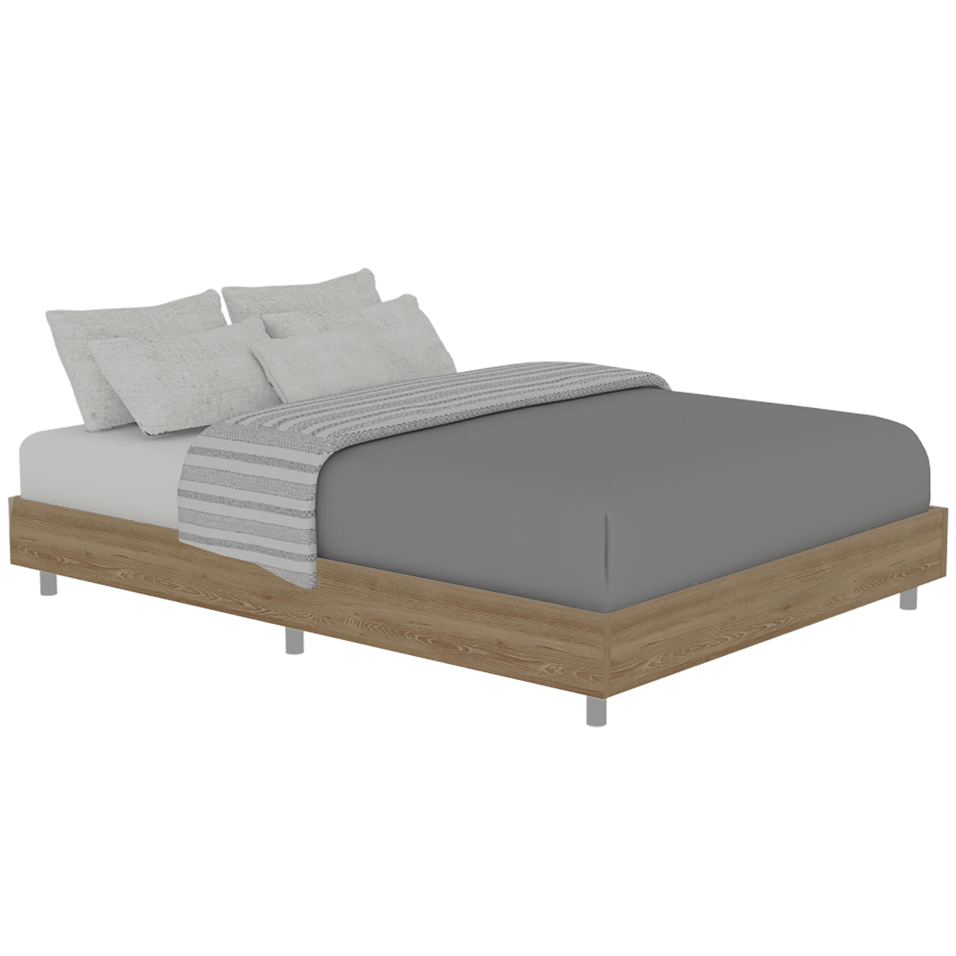 BASE CAMA DOBLE CONFORT, MIEL, INCLUYE TENDIDO DE TABLAS IDEAL ...