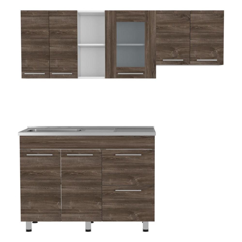 COCINA INTEGRAL KIRET, AVELLANA Y BLANCO, INCLUYE MESÓN IZQUIERDO HC ...