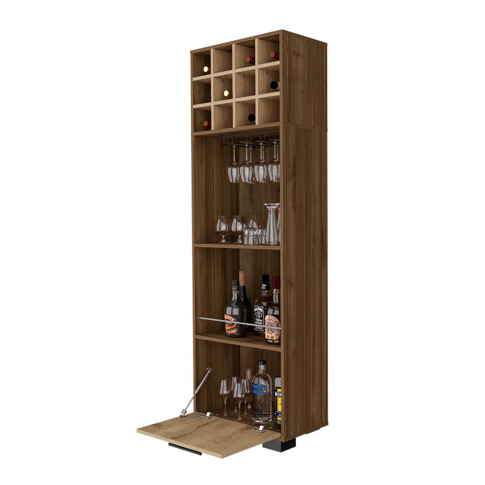 MUEBLE MULTIUSOS SARUME, CASTAÑO Y MACADAMIA, CON AMPLIO ESPACIO DE AL ...